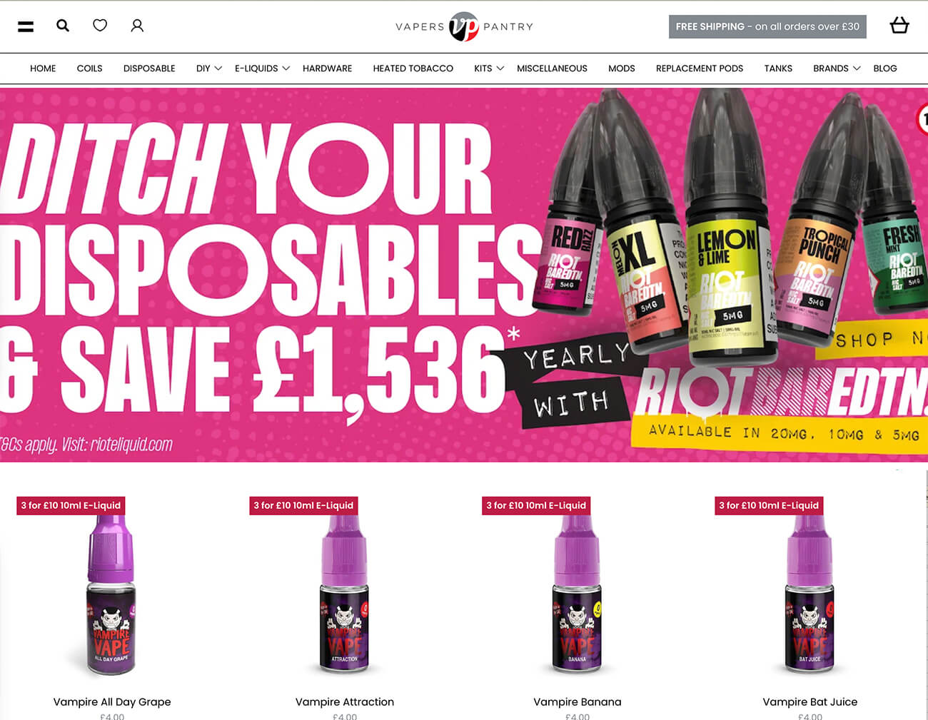 Successful ecommerce websites provided by ShopWired