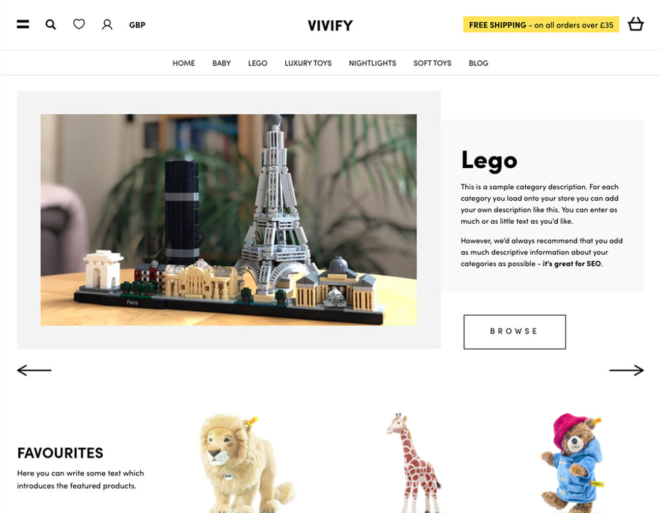 ShopWired's range of free ecommerce themes for your online store